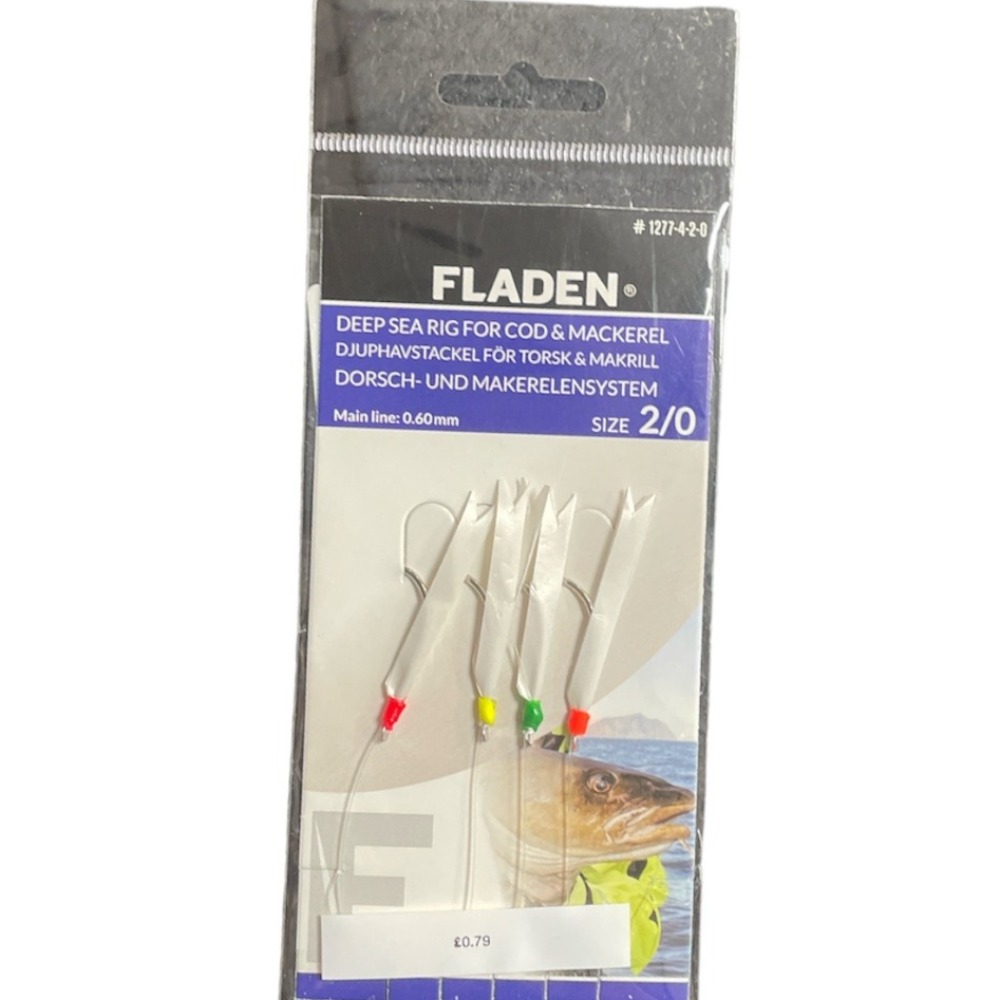 New FLADEN Daylight Rig 4 Hook Size 2/0 - Own4Less